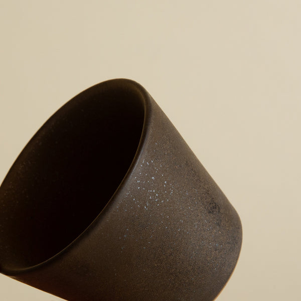 Tea Cup and Saucer - Copper Brown Patina