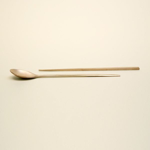 Korean Bronzeware Flatware Set